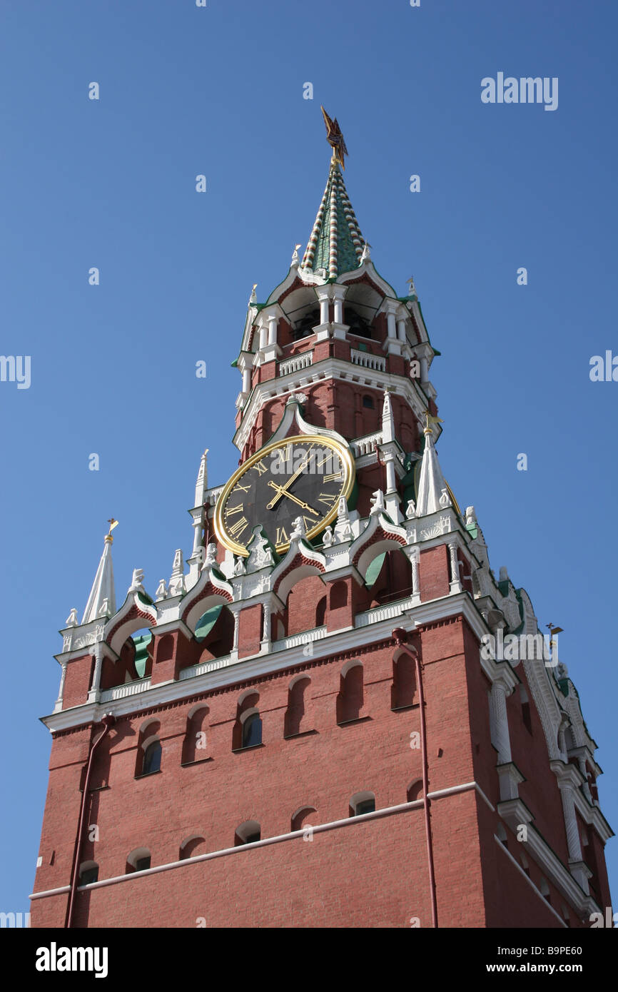 moscow kremlin clock Stock Photo - Alamy