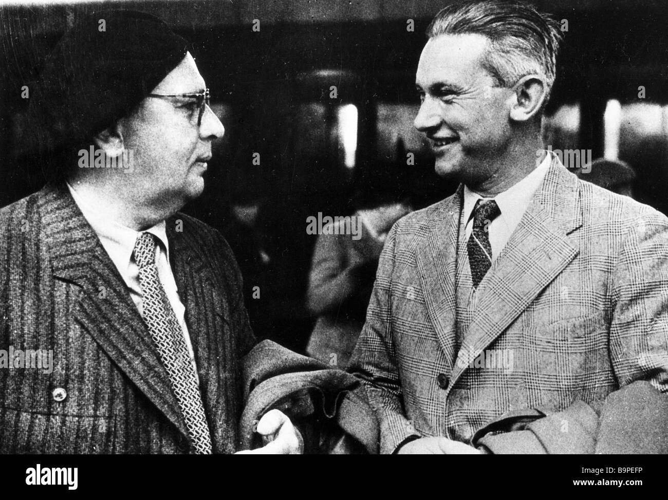 Alexei Tolstoy and Alexander Fadeyev at Moscow s Belarusian station ...