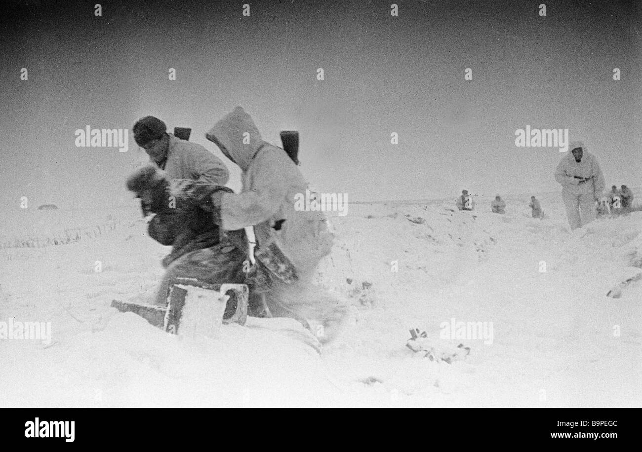 Soviet reconnaissance officers catch a spy Stock Photo - Alamy