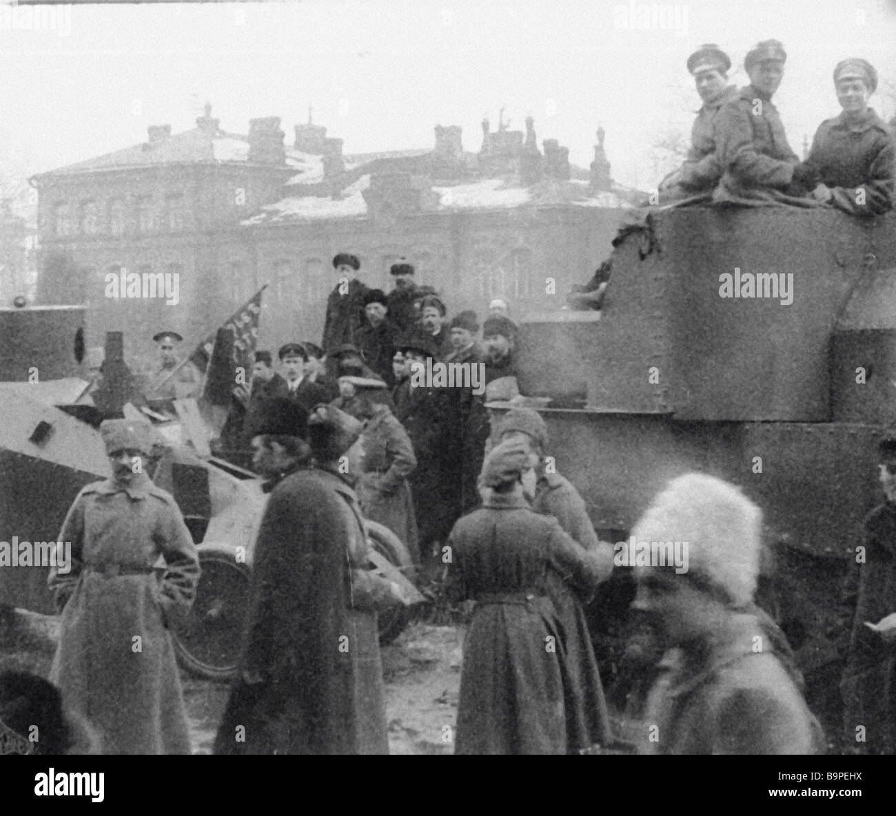 Red Guards soldiers in Petrograd now St Petersburg Stock Photo - Alamy