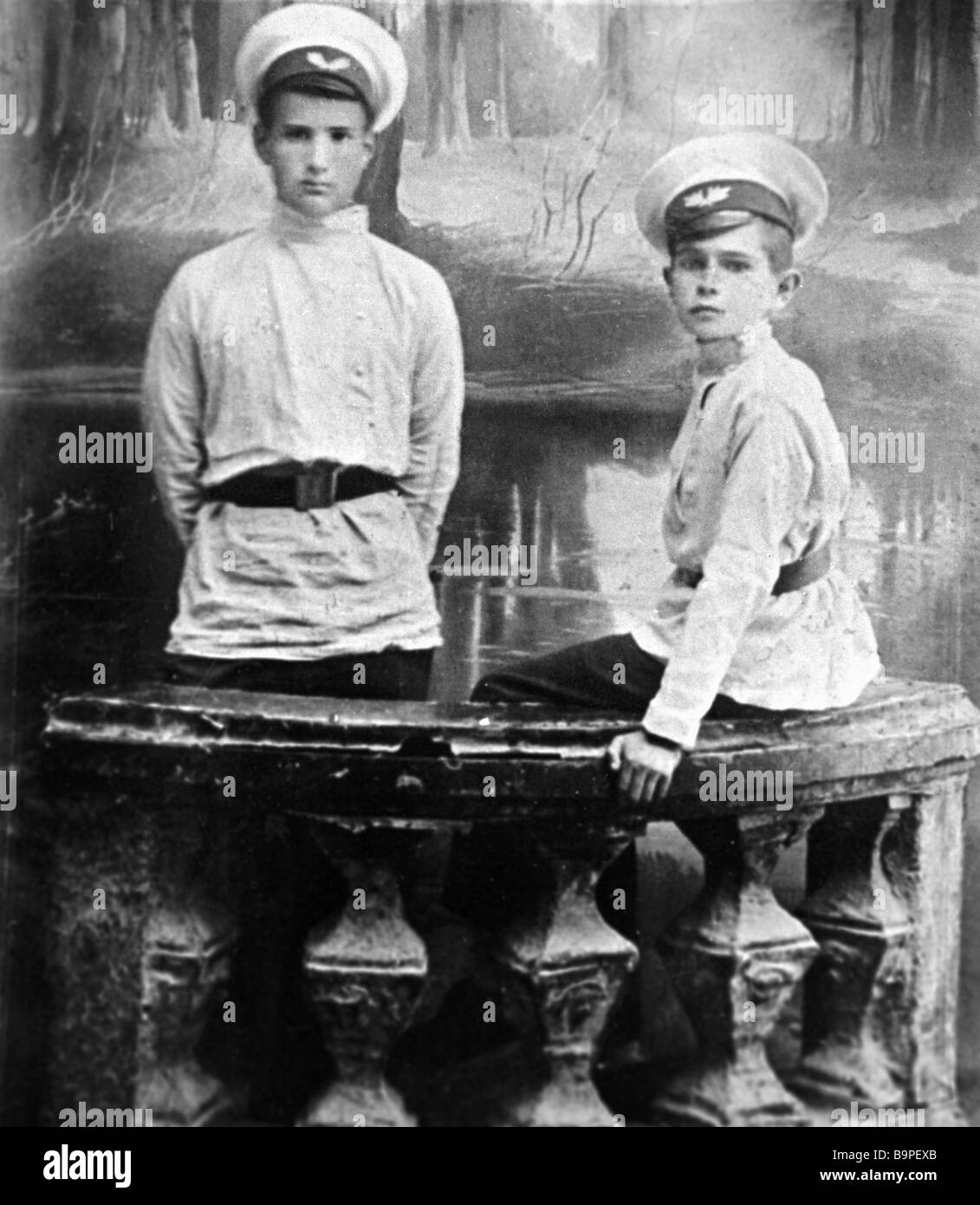 Igor Kurchatov left with his school mate Stock Photo - Alamy