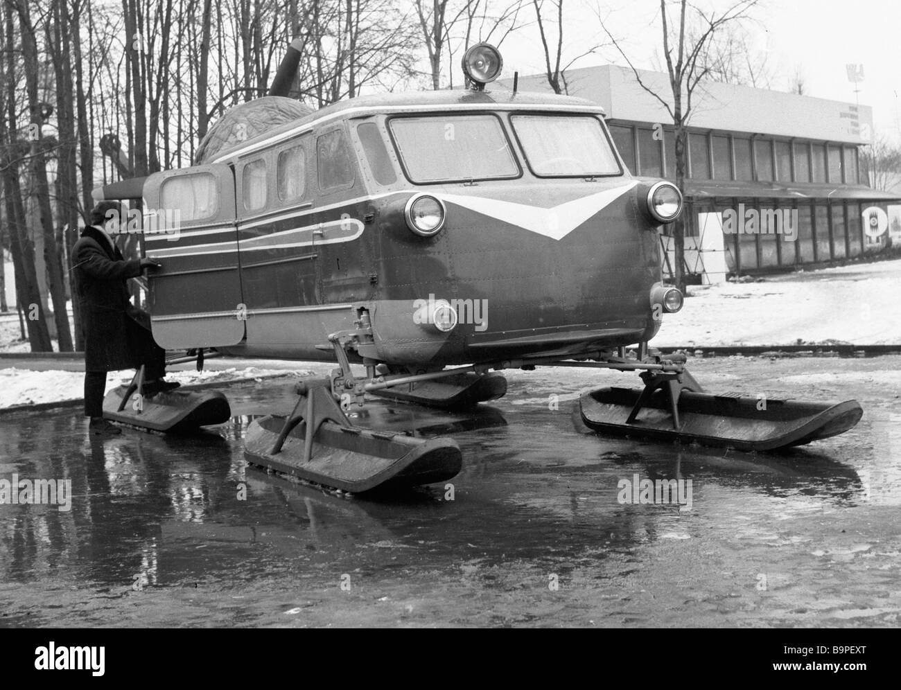 Snowmobile for passenger transportation Stock Photo - Alamy
