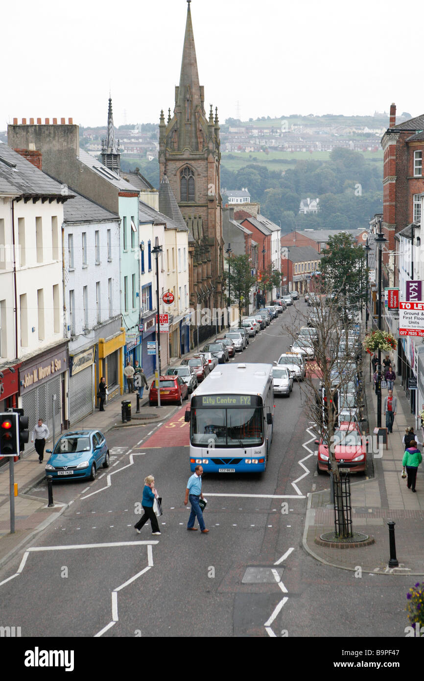 Street in city centre of Londonderry, Northern Ireland Stock Photo - Alamy