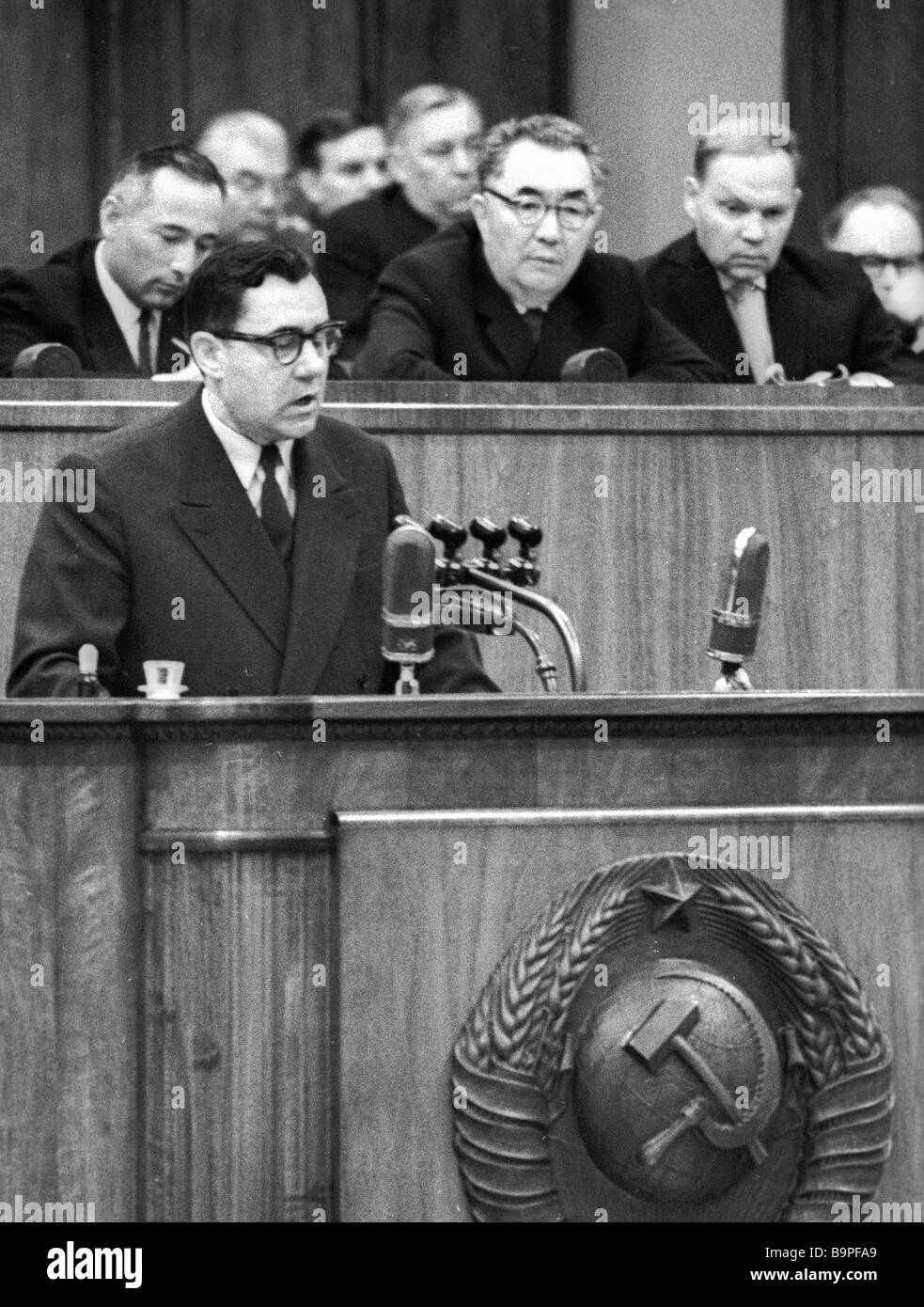Andrei Gromyko USSR Minister of Foreign Affairs reports about Geneva ...