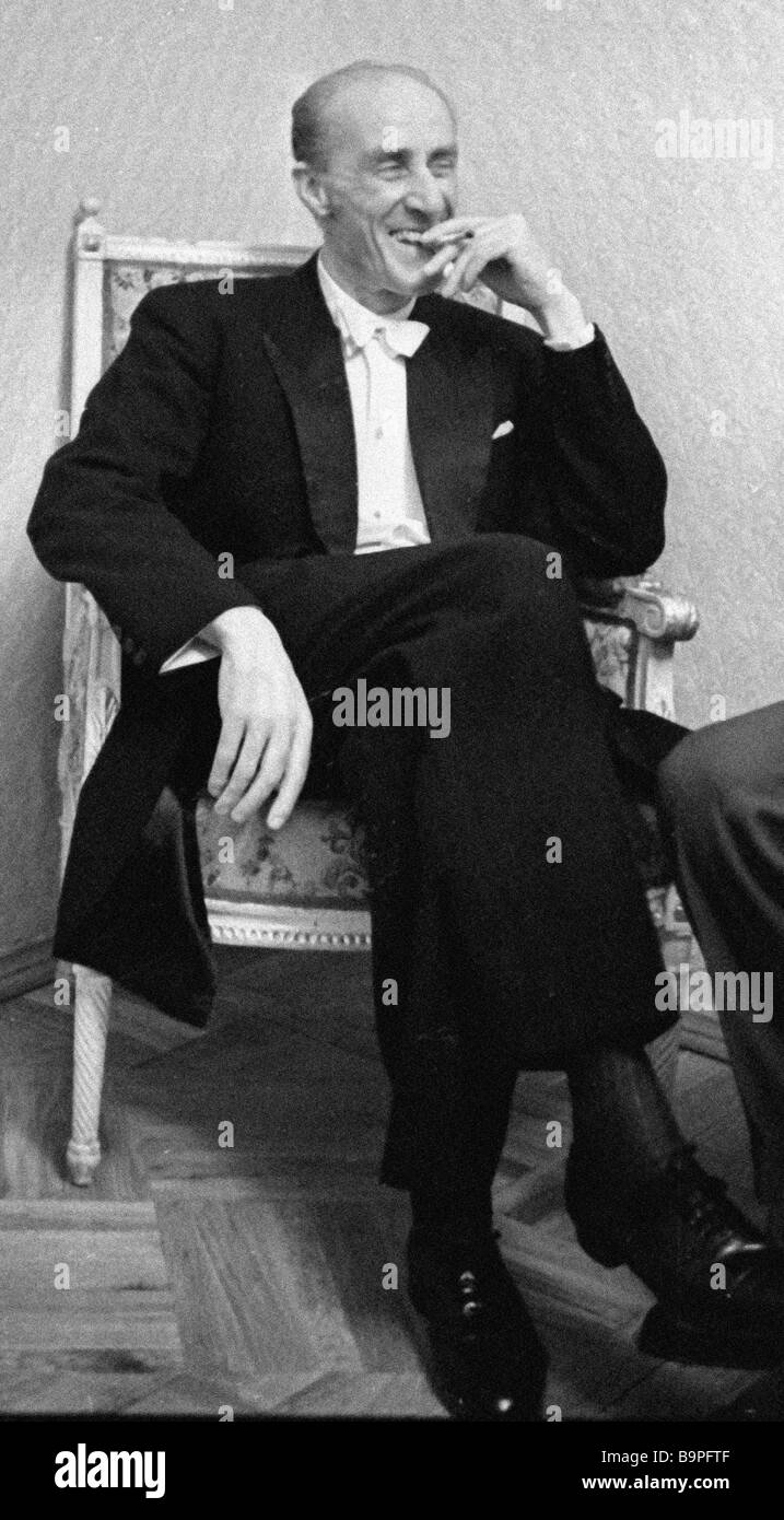 People s artist of the USSR conductor Yevgeny Alexandrovich Mravinsky ...