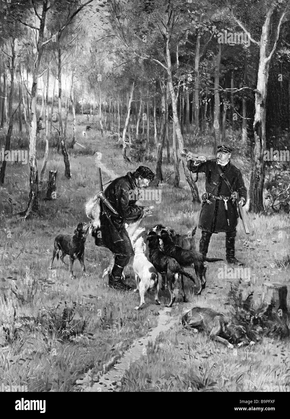 The End of the Hunt 1884 By Illarion Pryanishnikov Tretyakov Gallery ...