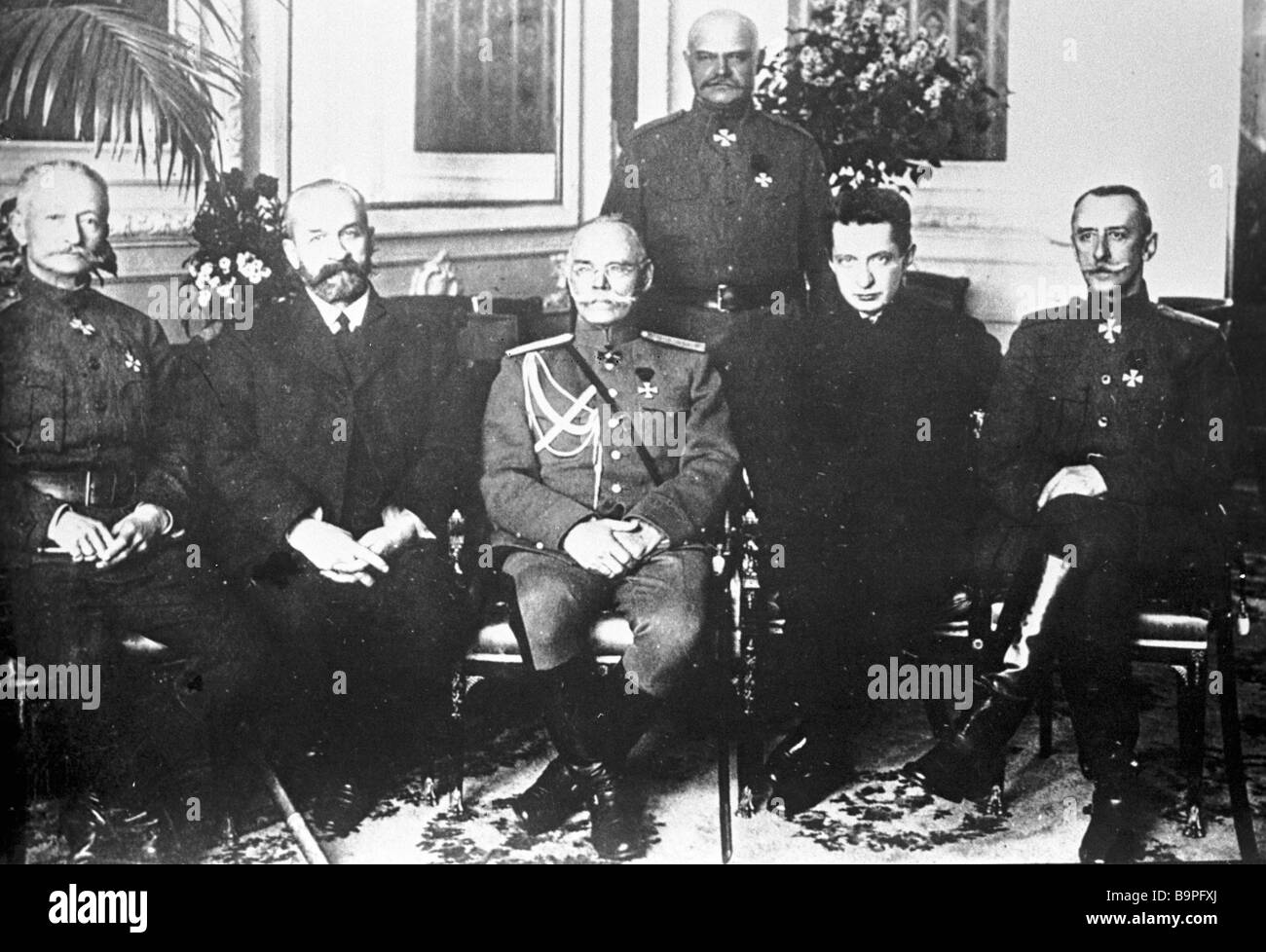 Minister chairman of the Provisional Government Prince G Lvov 2nd left ...