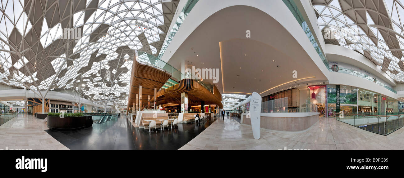 360 Degree panorama of the interior of the Westfield Shopping Centre in ...