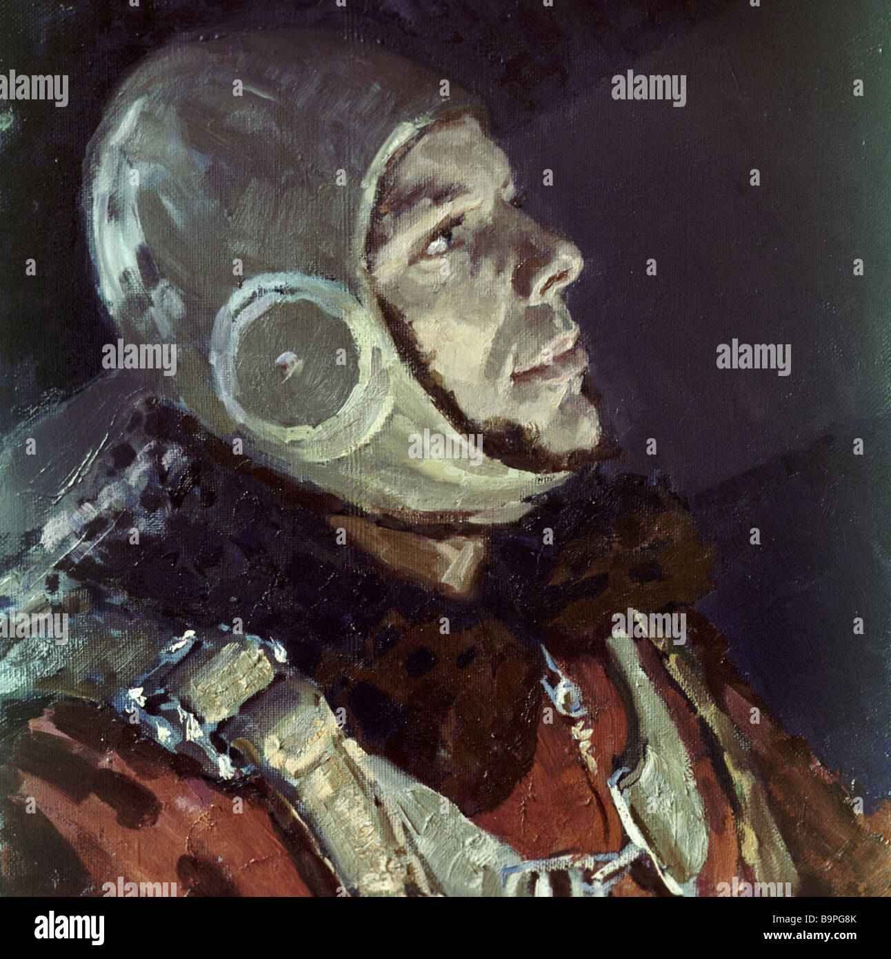 Vladimir Feldman Portrait of Yuri Gagarin the world s first spaceman ...