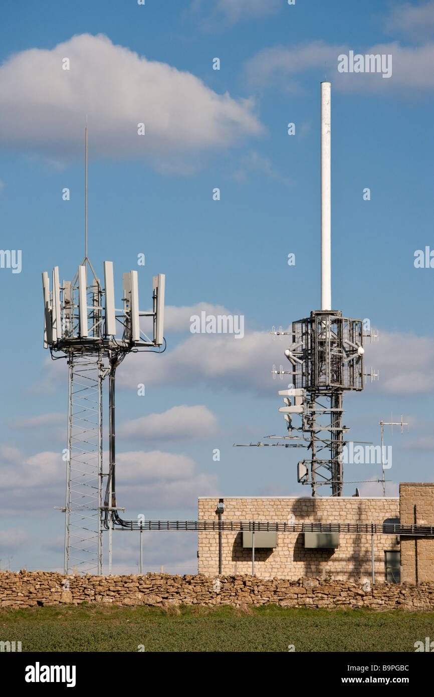 television radio and mobile phone transmission aerials and equipment at ...