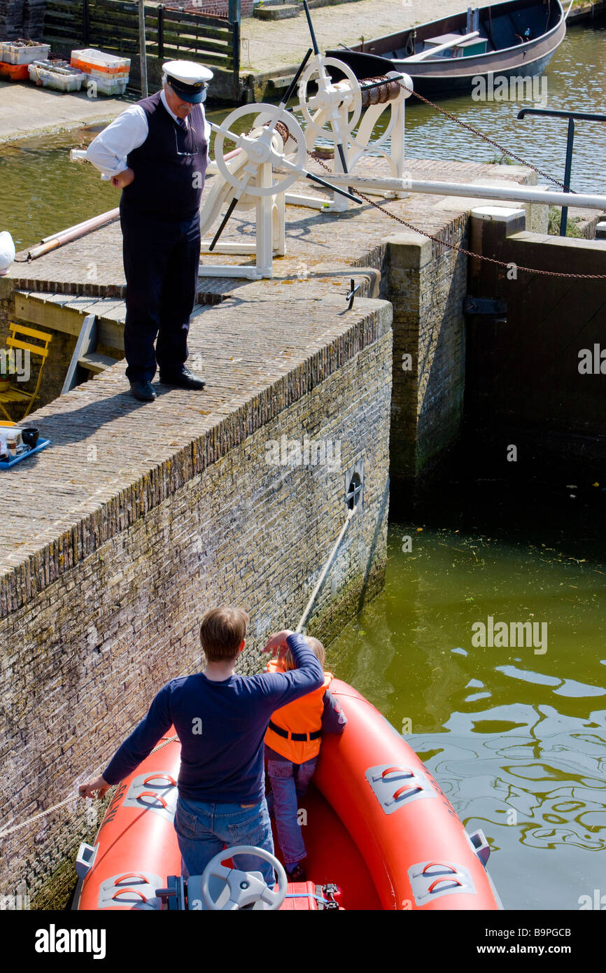 canal Hindeloopen Friesland Netherlands Stock Photo - Alamy
