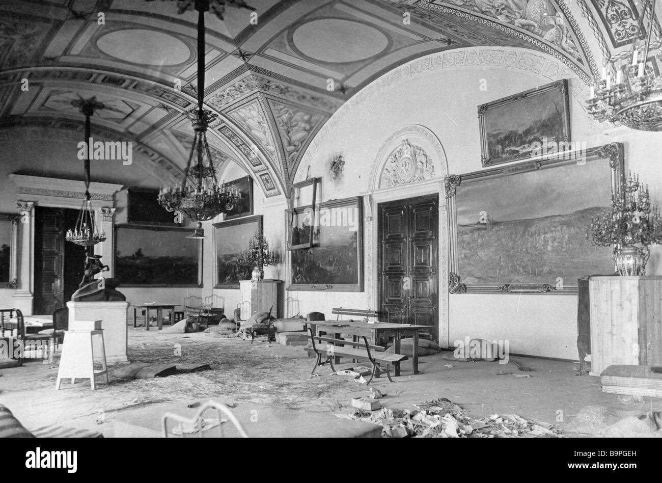 The Winter Palace Provisional Government HQ in Petrograd the day after ...
