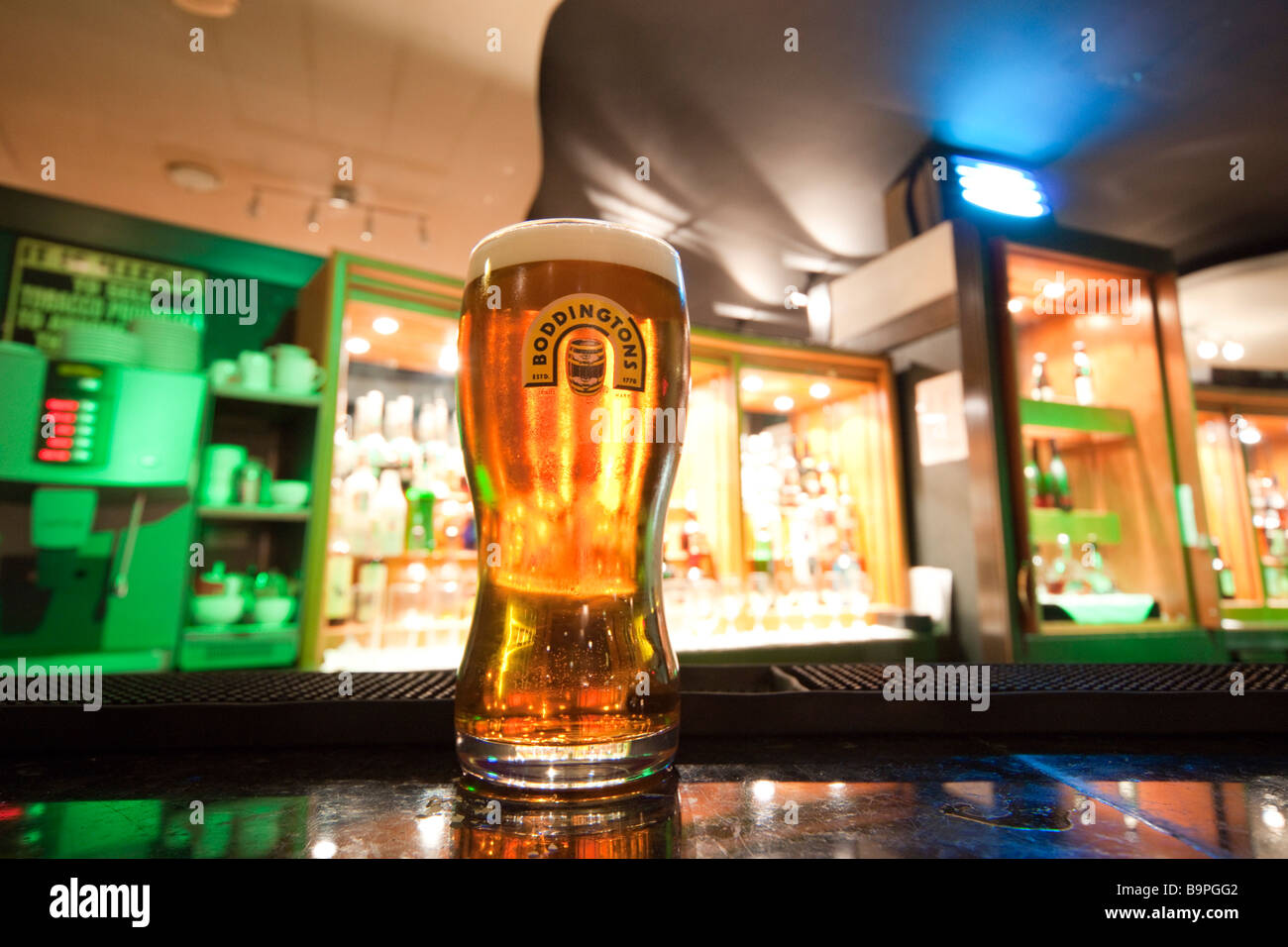 A pint of Boddington's pulled at the Radisson SAS Manchester Airport ...