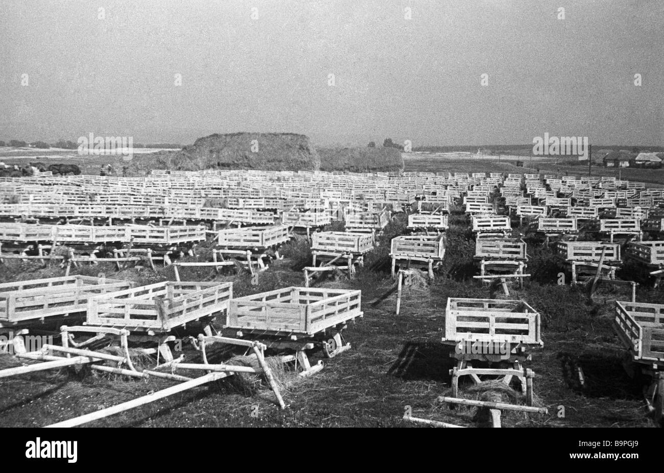 Retreating Nazis left hundreds of Italian sledges Stock Photo - Alamy