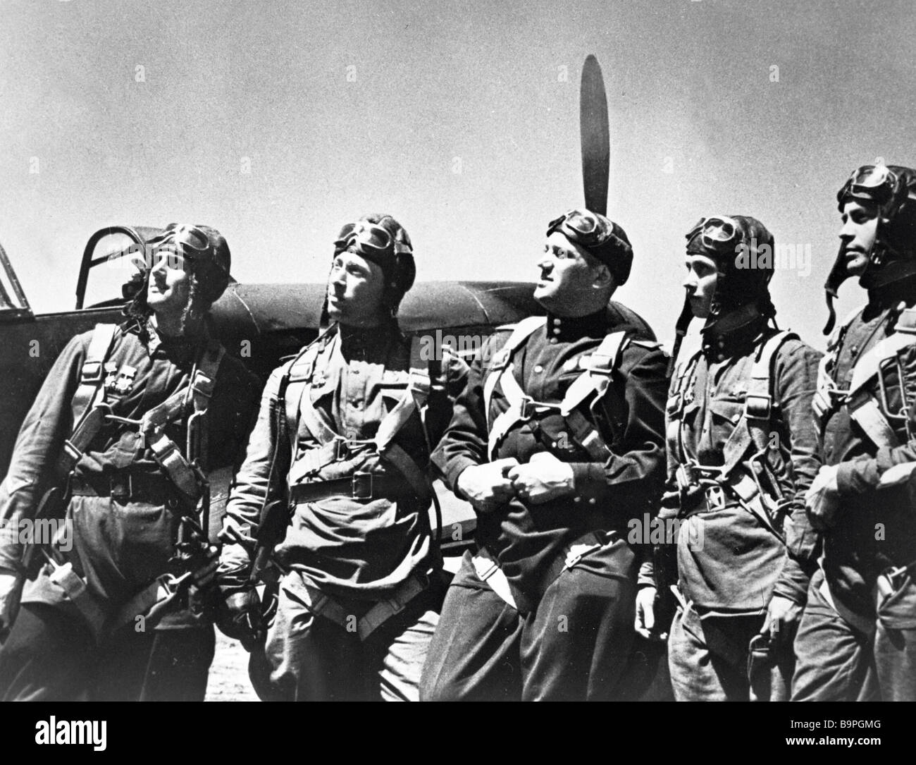 Commander of the 3rd fighter corps Major General Ye Savitsky center ...