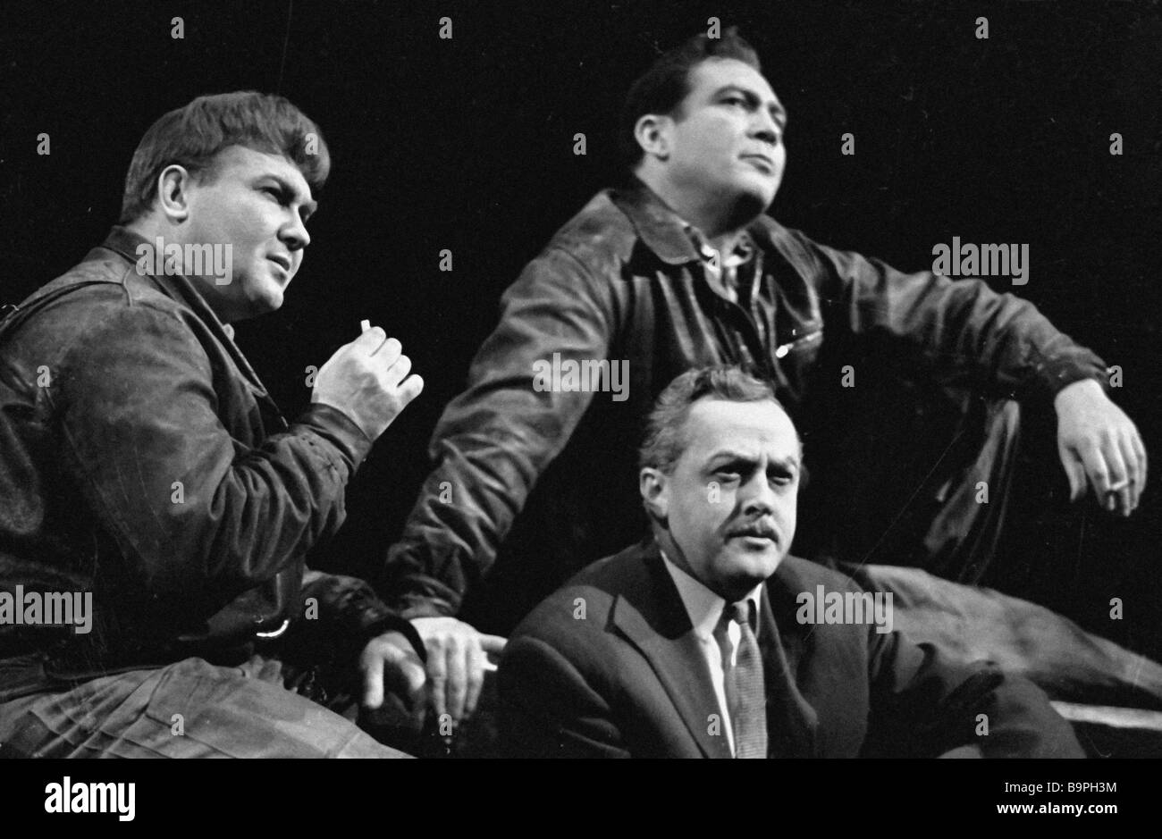 Actors of Leningrad based Bolshoi Drama Theater named after Gorky Vsevolod Kuznetsov left as Co ...