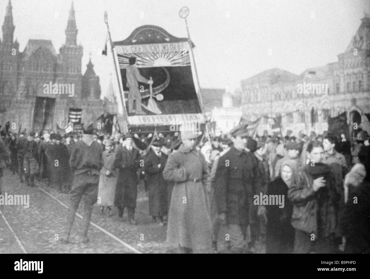 October Revolution Parade High Resolution Stock Photography and Images ...
