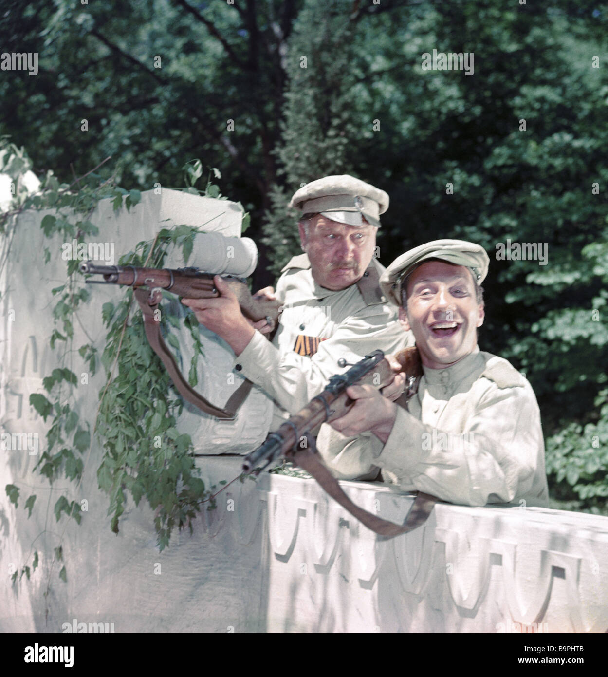 Savely Kramarov right as an escort man in the movie New Adventures of ...