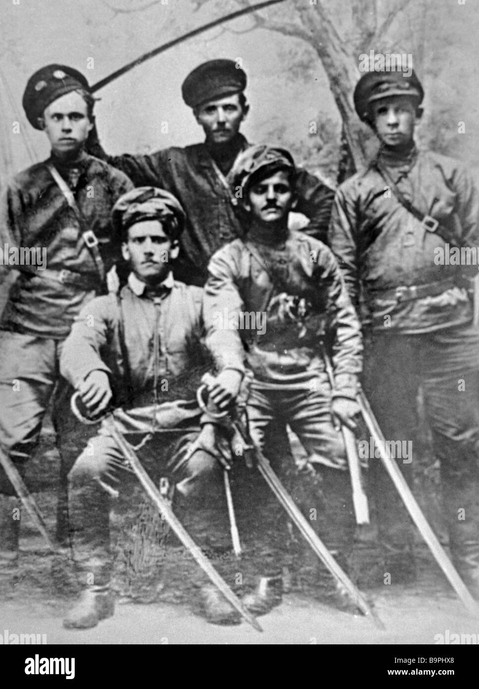 A group of soldiers from the Hungarian unit of the Red Army Stock Photo ...