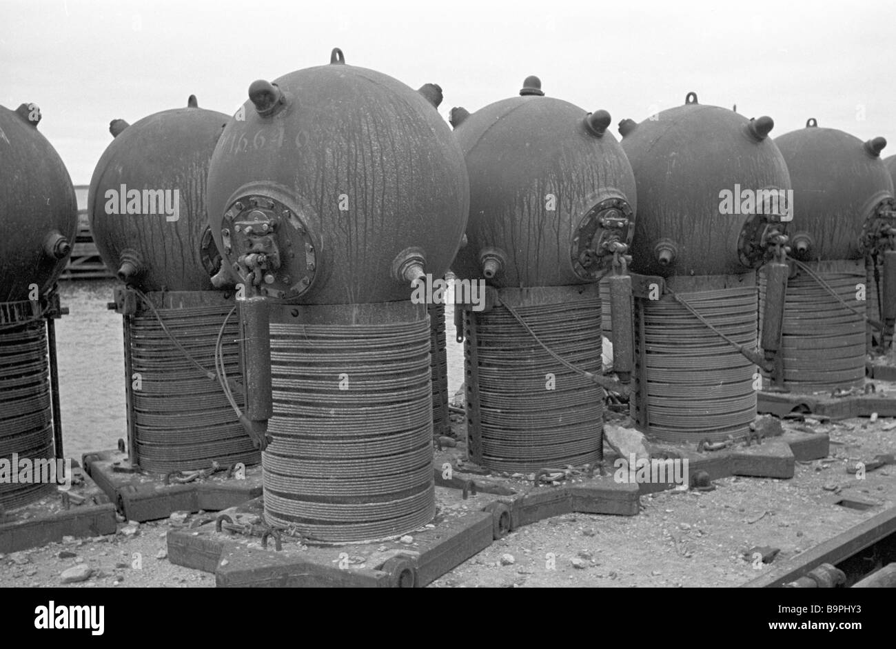 Impact Navy mines Stock Photo - Alamy