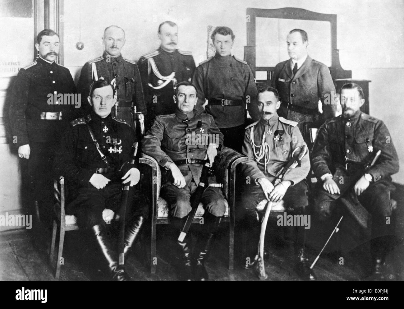 Military counter revolutionary leaders of Siberia In the front row one ...