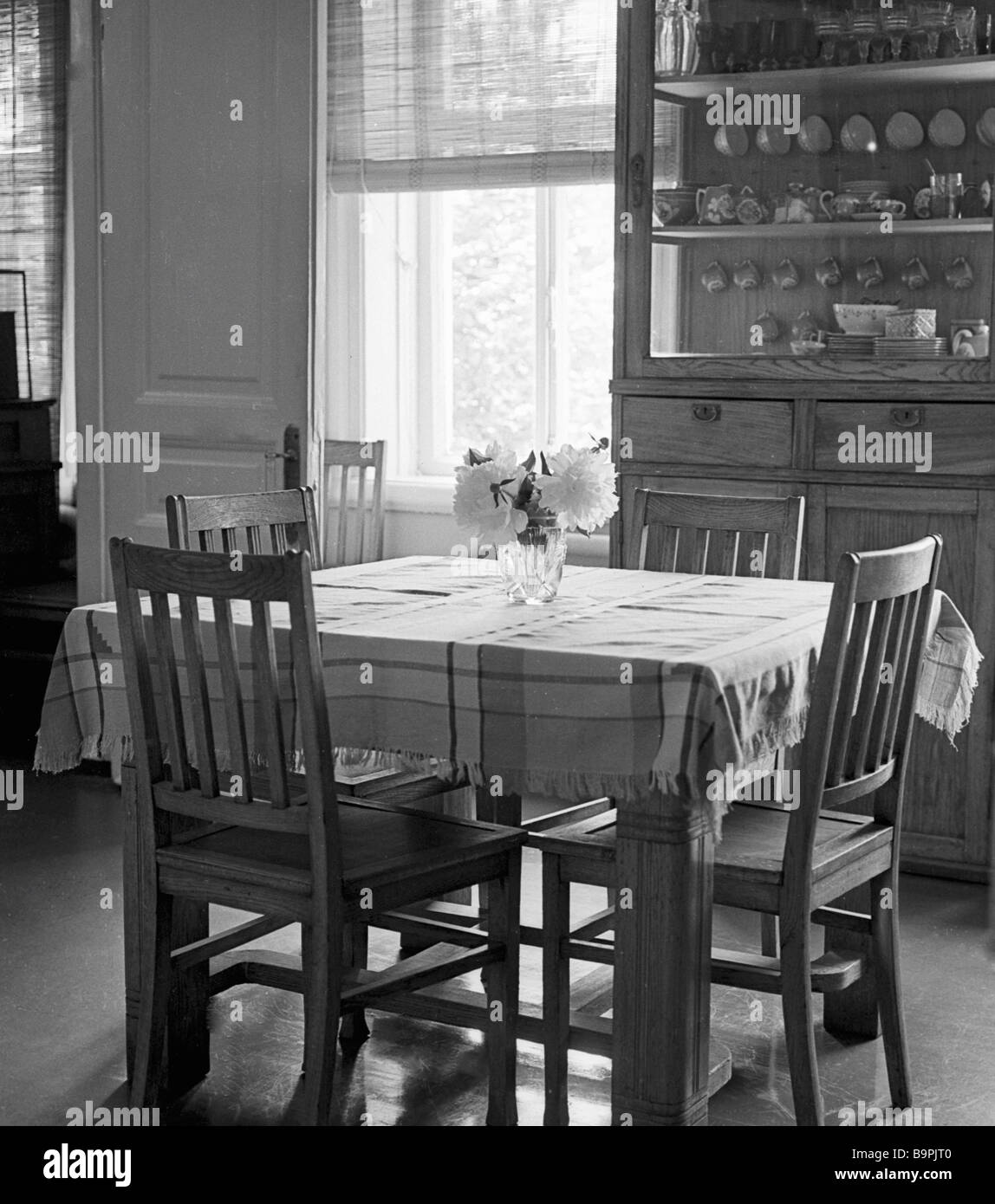 A dining room The Mayakovsky house museum Stock Photo - Alamy