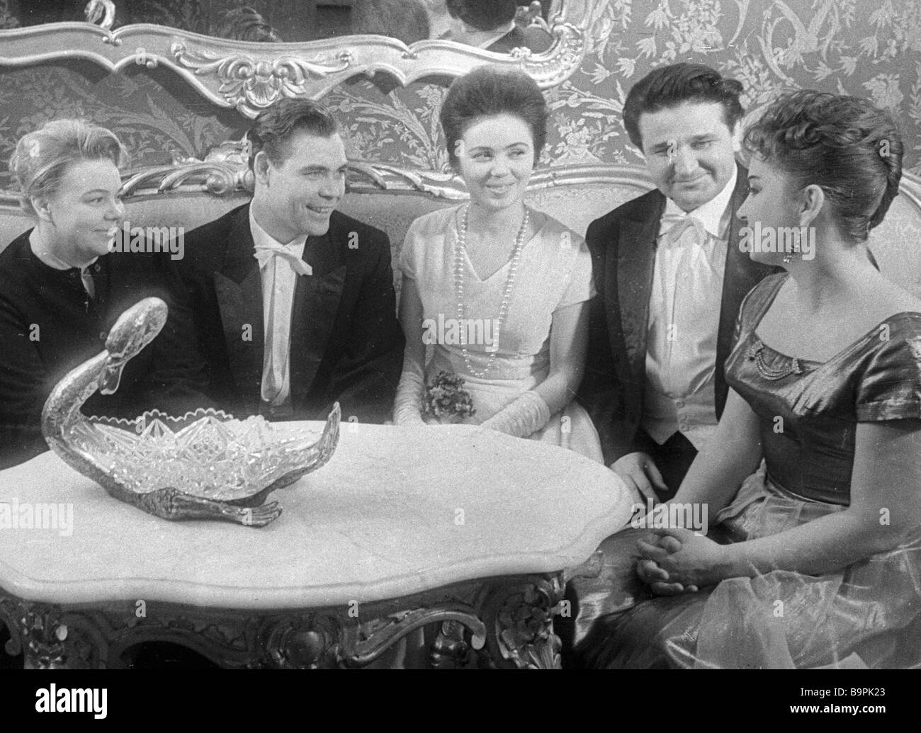 Soviet singers and musicians from left to right L Nikitina Alexander ...
