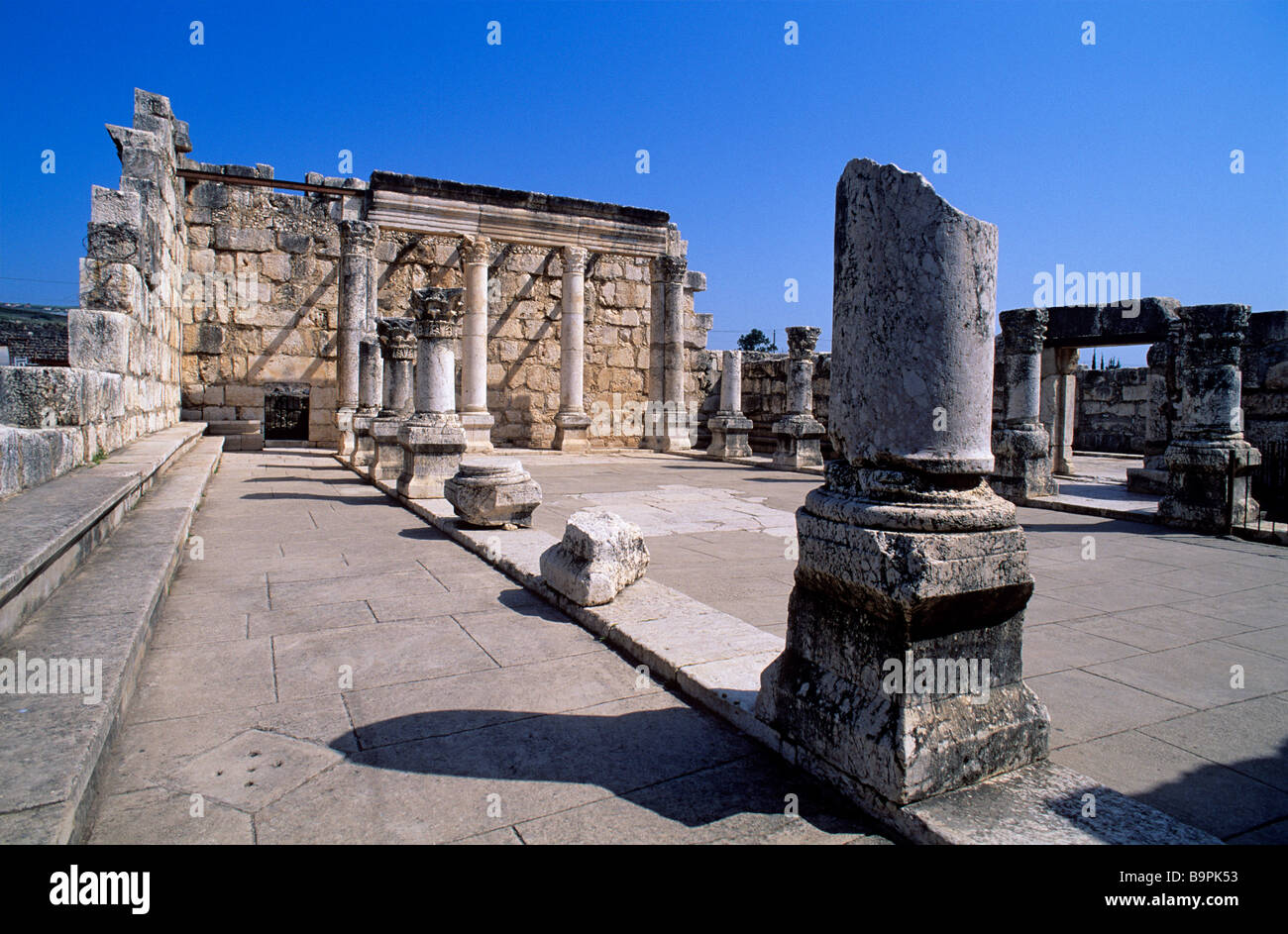 Israel, North district, Galilee, Capernaum, the synagogue (4th century ...