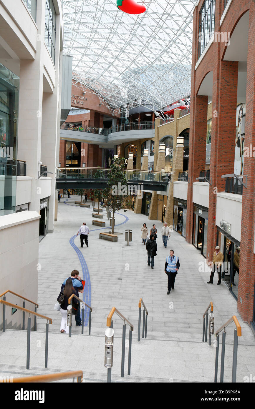 Victoria Square, new shopping centre in Belfast, Northern Ireland Stock ...