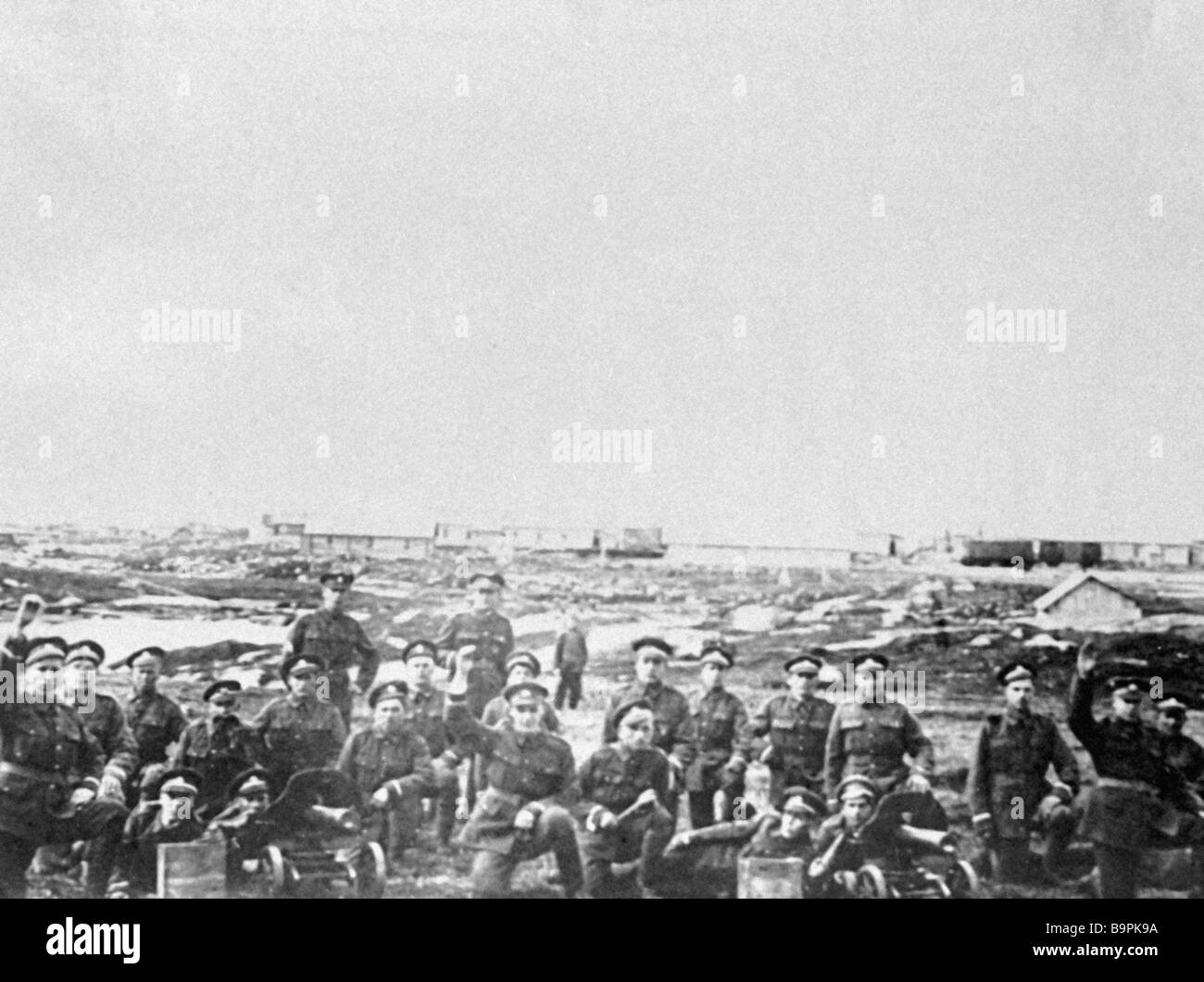 British invaders in Murmansk Stock Photo - Alamy