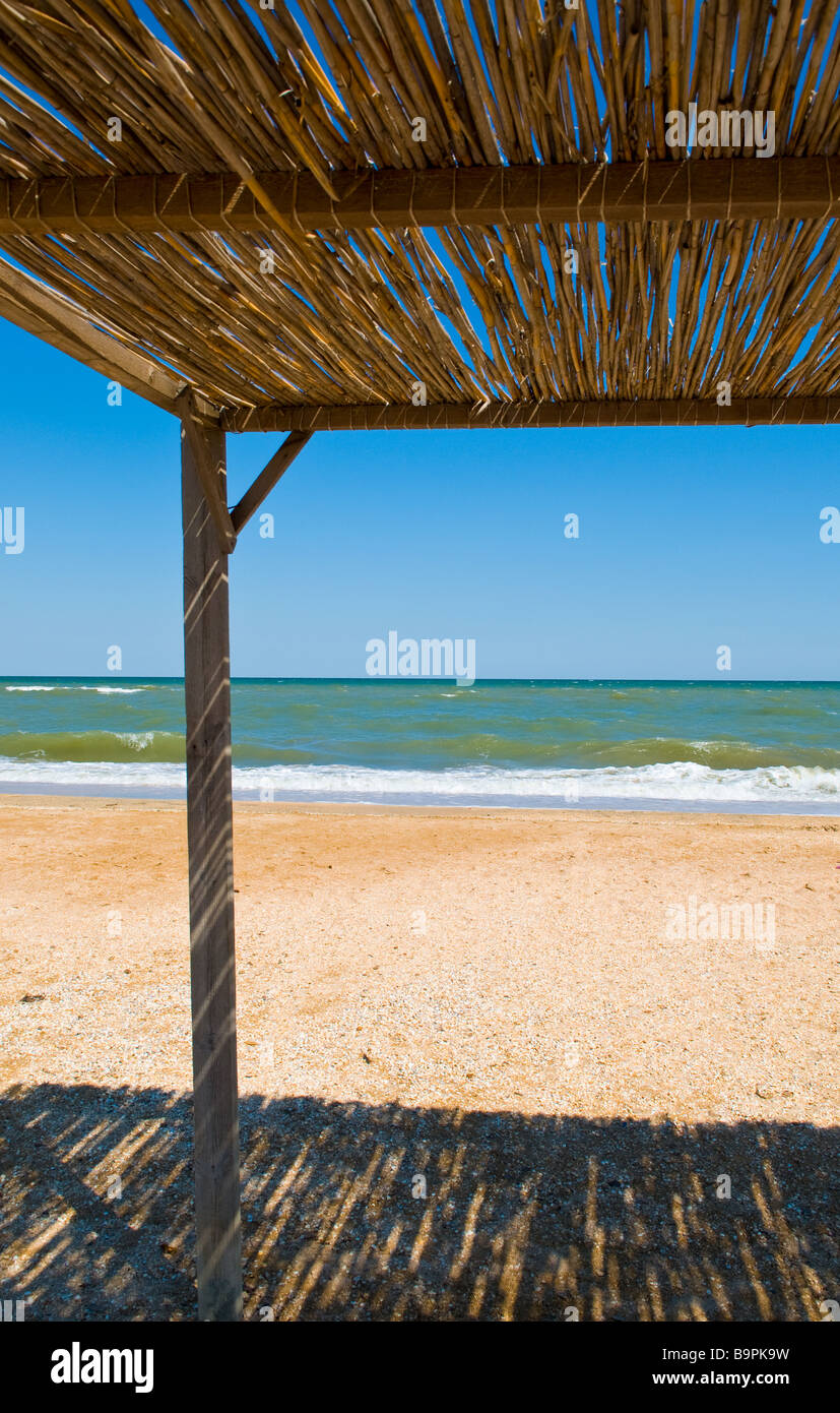Blue sky over water Stock Photo - Alamy