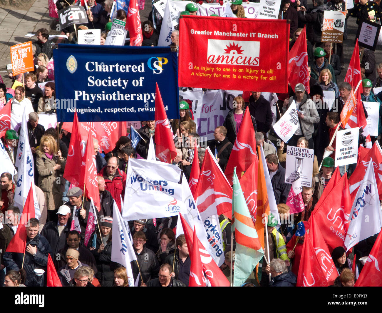 G20 protest march in central London, 28/03/09 Stock Photo - Alamy