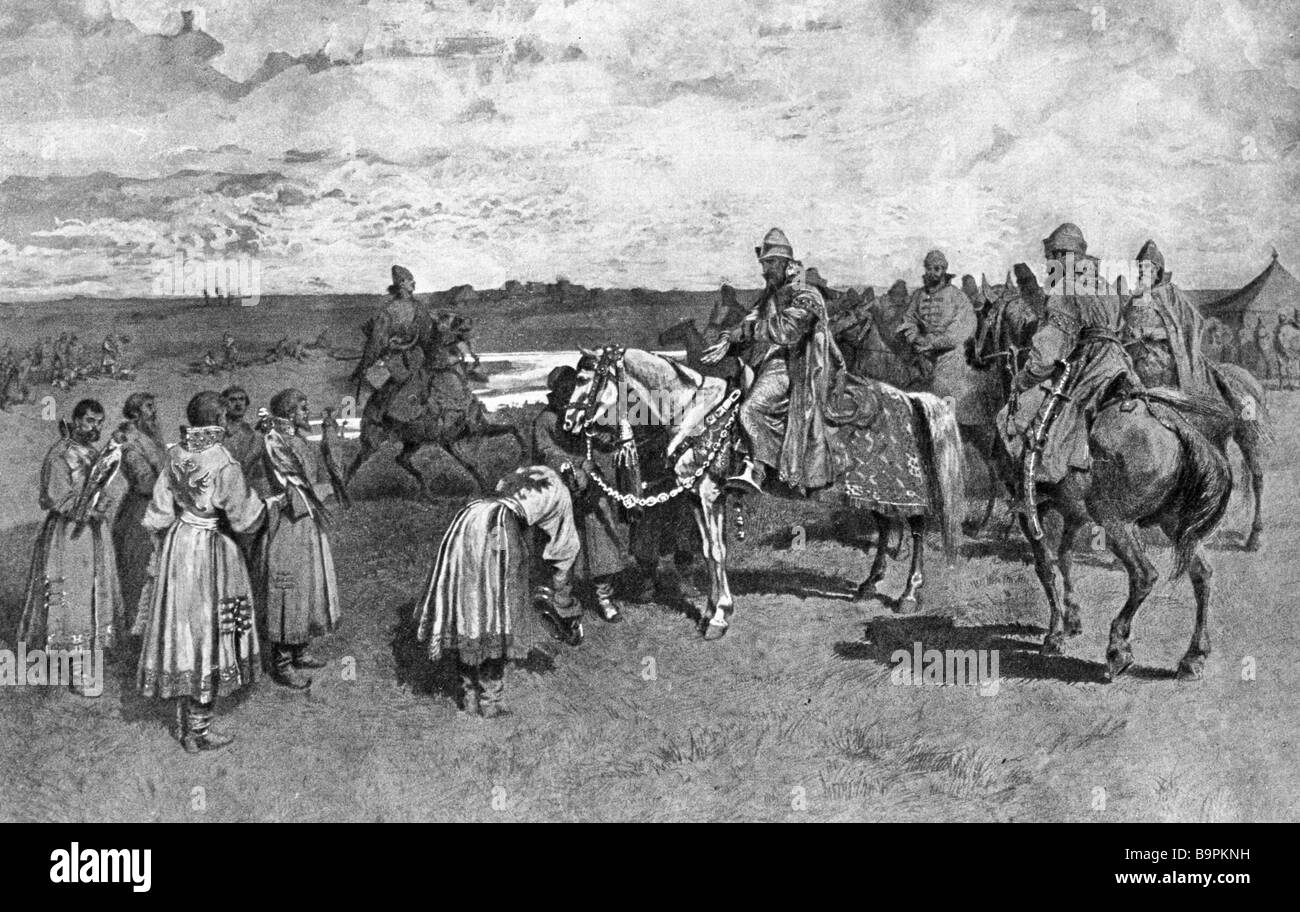 Lithography by V Schwartz Ivan the Terrible Hawking from the book ...