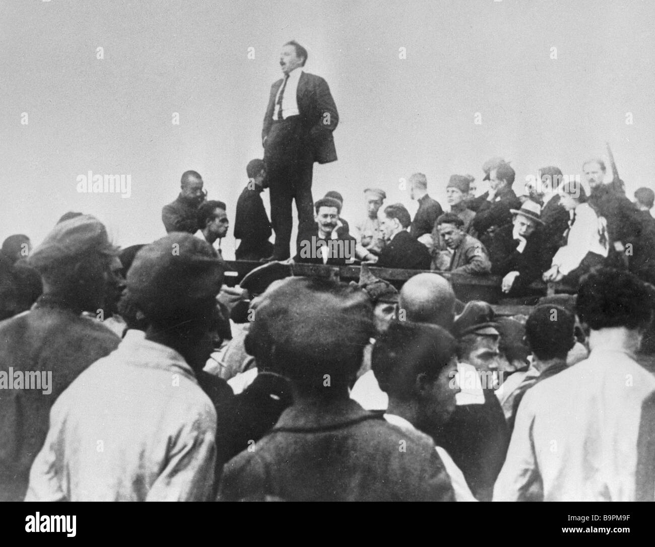 Bela Kun a Hungarian and international working class leader addressing ...