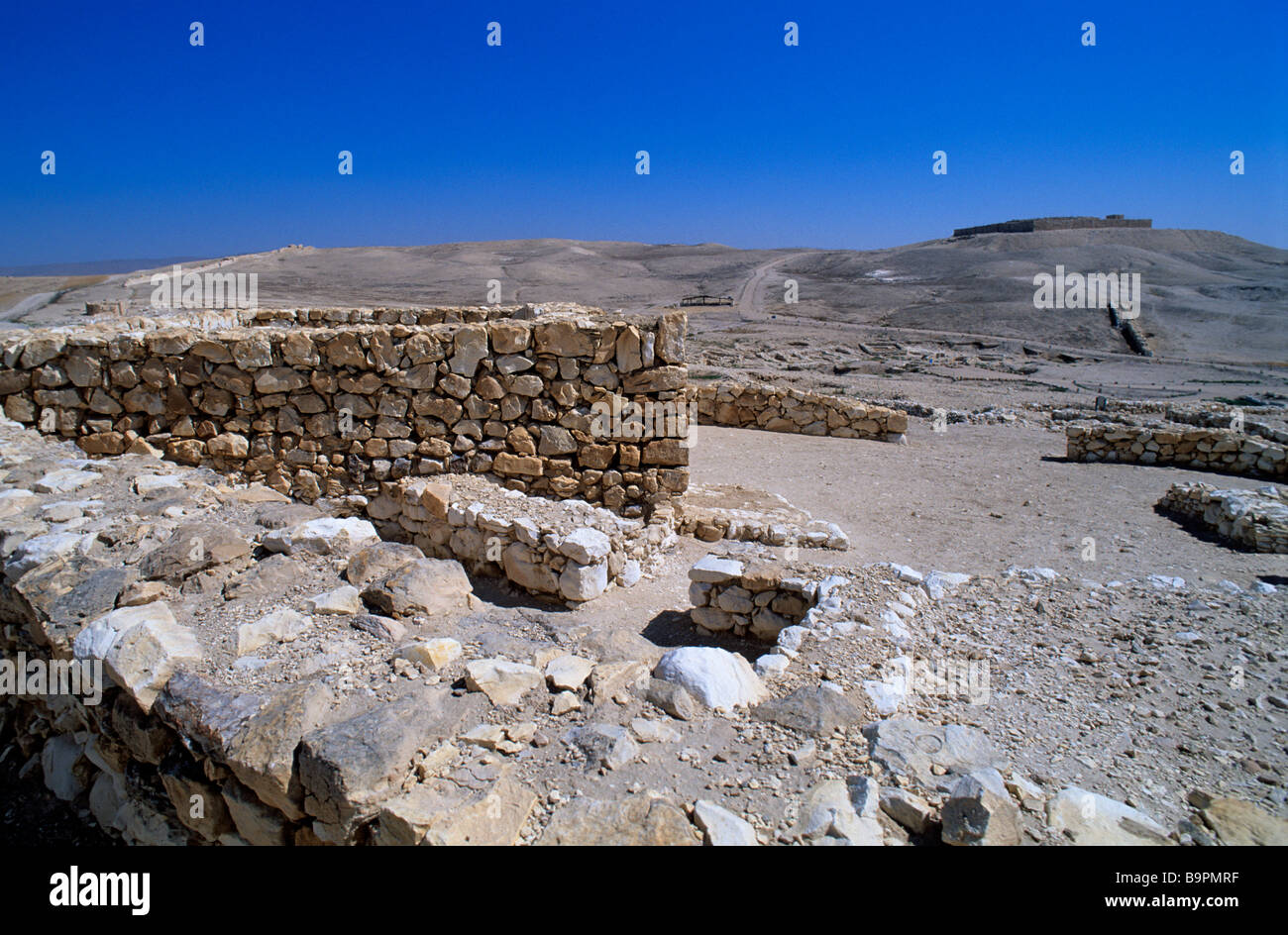 Israel, South district, Tel Arad site, Cananean city, Roman fortress in ...