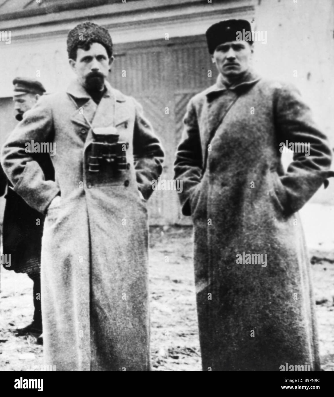 Pavel Dybenko left and Ivan Fedko right as the Kronstadt rebellion was ...