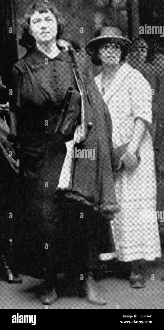 Alexandra Kollontai with delegates of the 2nd International Communists ...