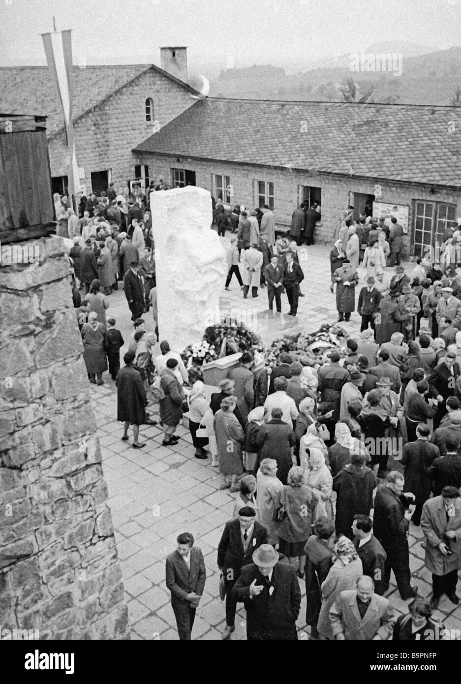 Unveiling a monument to Soviet general Dmitry Karbyshev on the site of ...