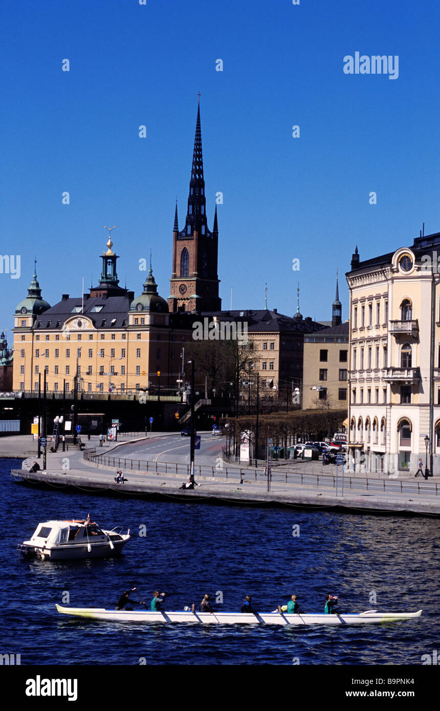 Sweden, Stockholm, Riddarholmen island, Riddarholmen church Stock Photo ...
