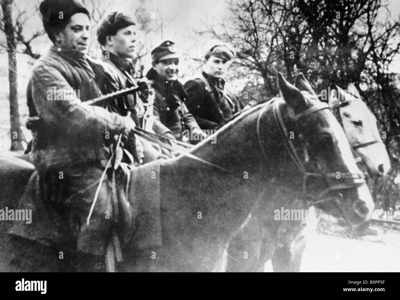 Senior lieutenant Mandrik right commissioner of a guerrilla unit that ...