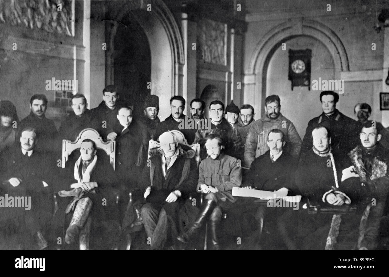 Fridtjof Nansen third from left one of the organizers of Volga famine ...