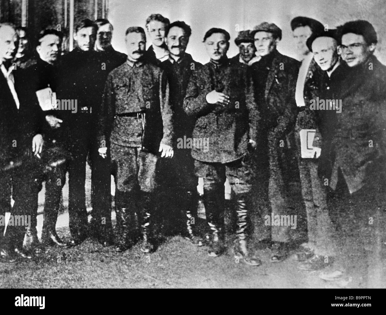 Sergei Kirov second from left Mikhail Frunze fifth from left Sergo ...