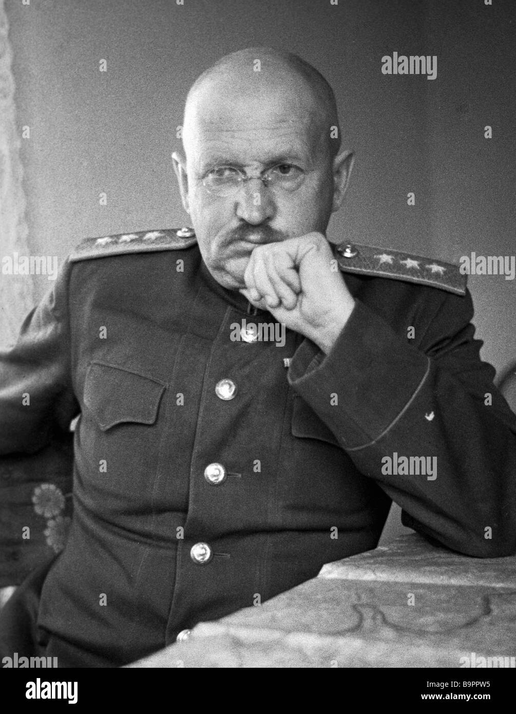 Colonel General Ivan Petrov in wartime WWII Stock Photo - Alamy