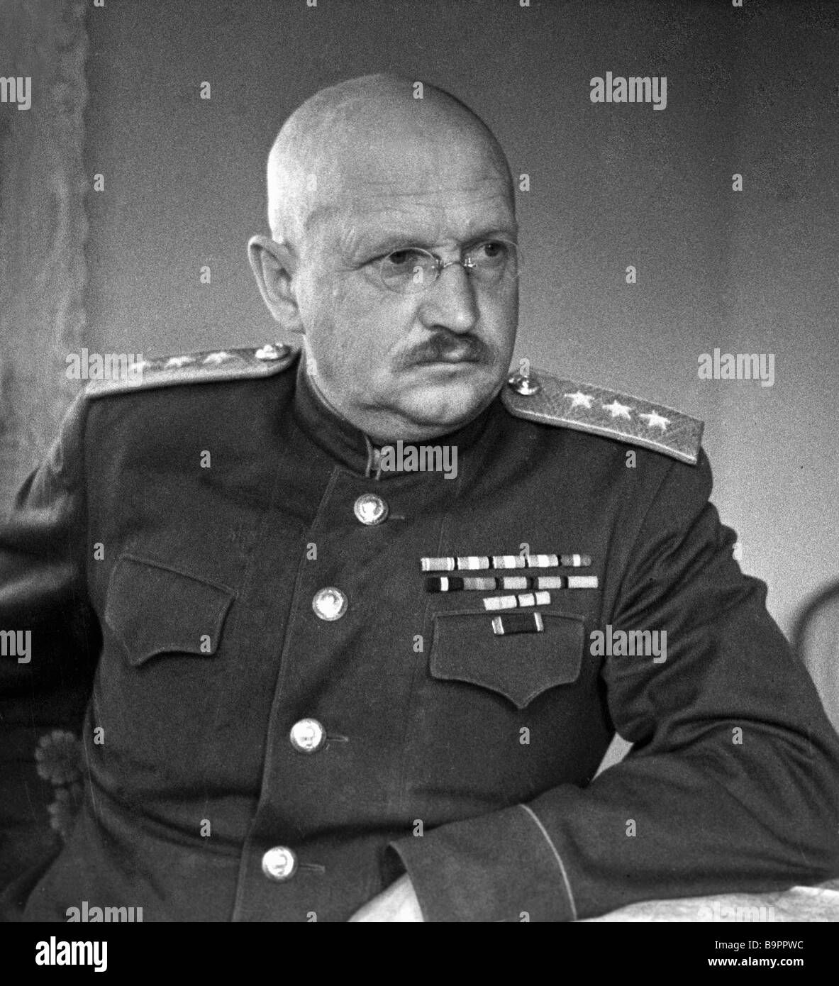 Colonel General Ivan Petrov in wartime WWII Stock Photo - Alamy