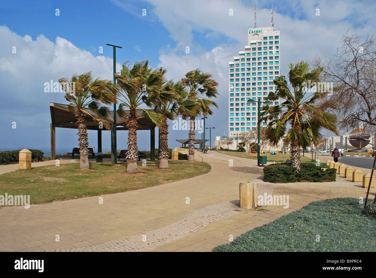 Israel Sharon plain Netanya the beach from promenade The Carmel Hotel ...