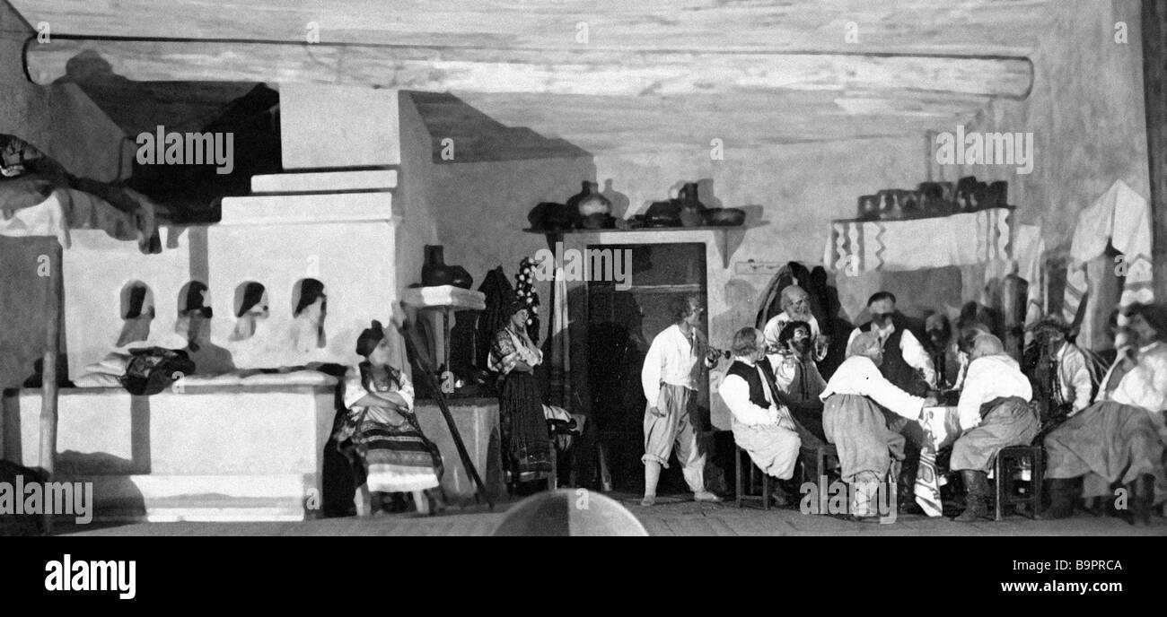 A scene from Modest Mussorgsky s opera The Fair at Sorochinsk staged by ...