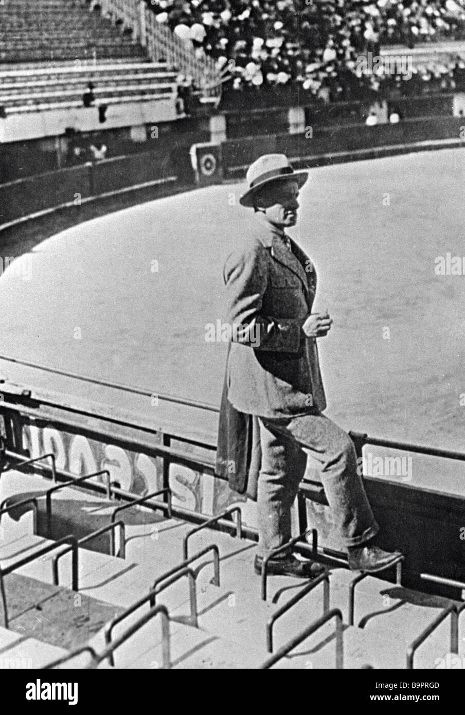 Soviet classic poet Vladimir Mayakovsky at a bullfight Mexico City ...