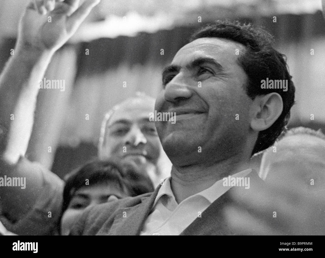 Grandmaster Tigran Petrosyan who defeated Mikhail Botvinnik in a chess ...