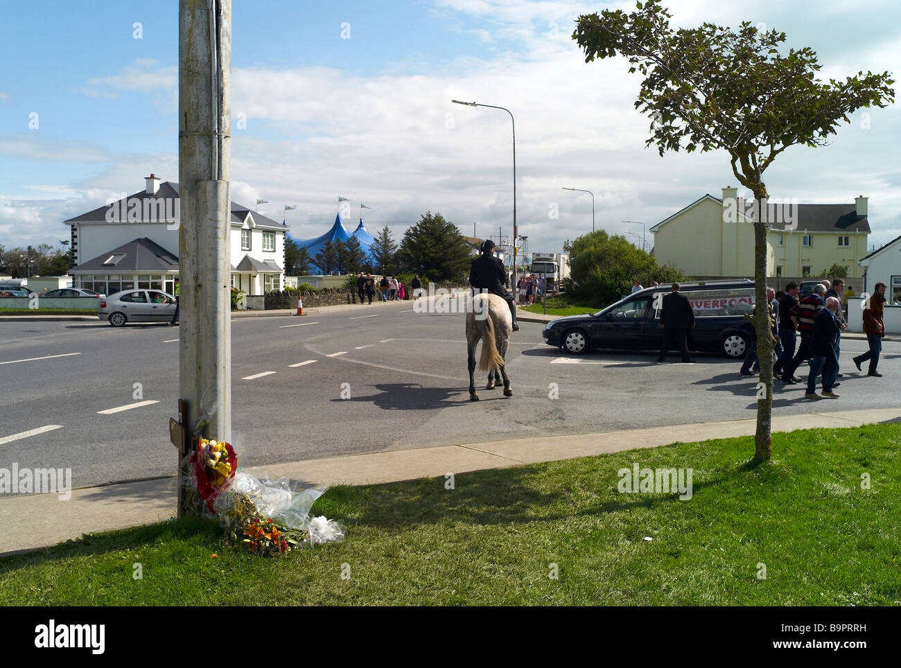 A funeral procession in Kilkee Co Clare Ireland Stock Photo - Alamy