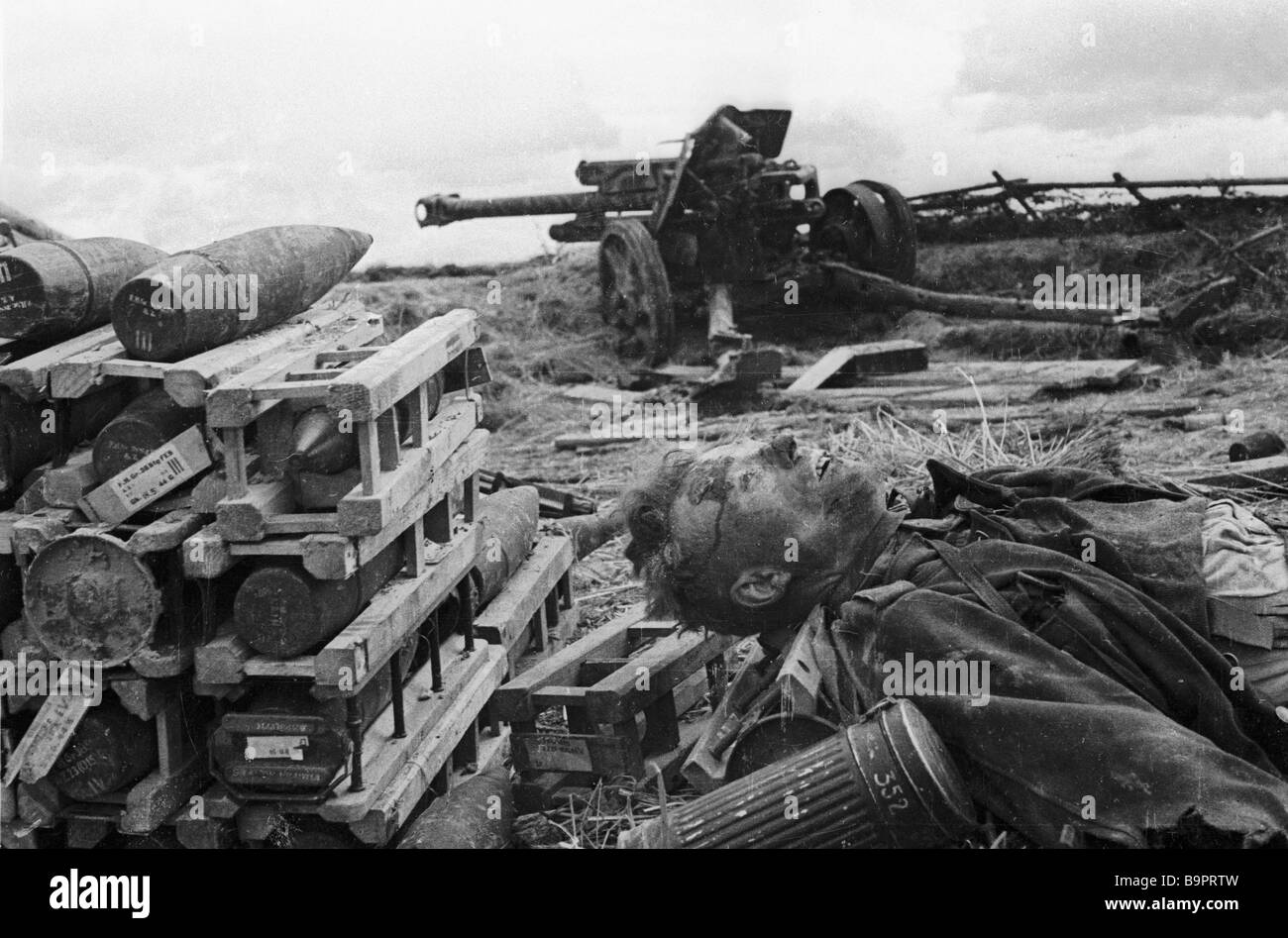 A defeated Nazi battery near Minsk Stock Photo - Alamy